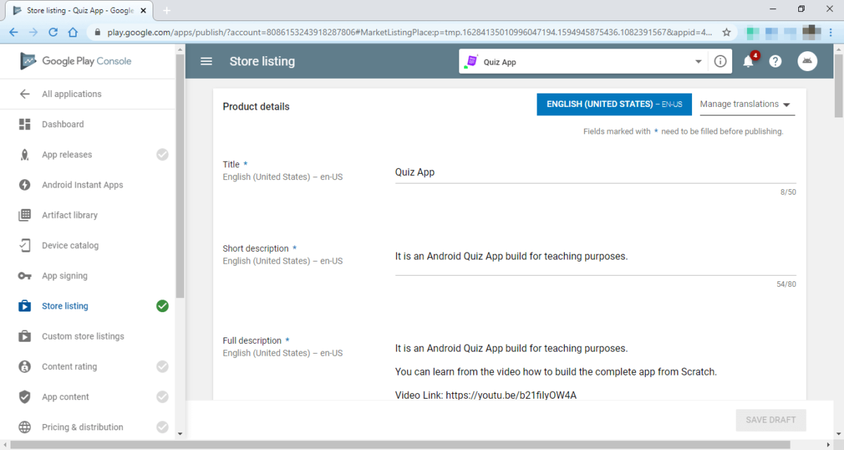 Generate a Signed APK for Google Play Store | TutorialsEU