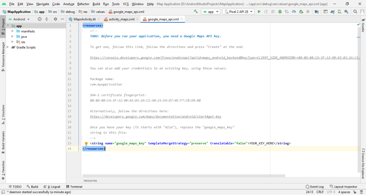 Add Google Maps to your Android Kotlin App - TutorialsEU