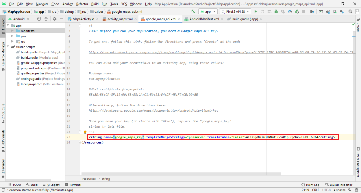 Add Google Maps to your Android Kotlin App - TutorialsEU